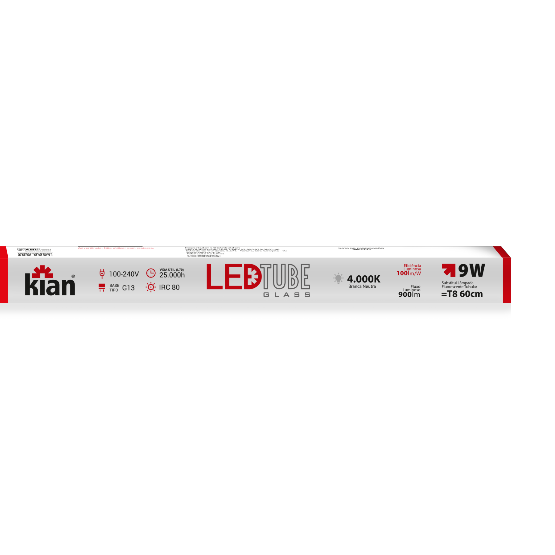 LED Tube Glass - Kian Iluminação