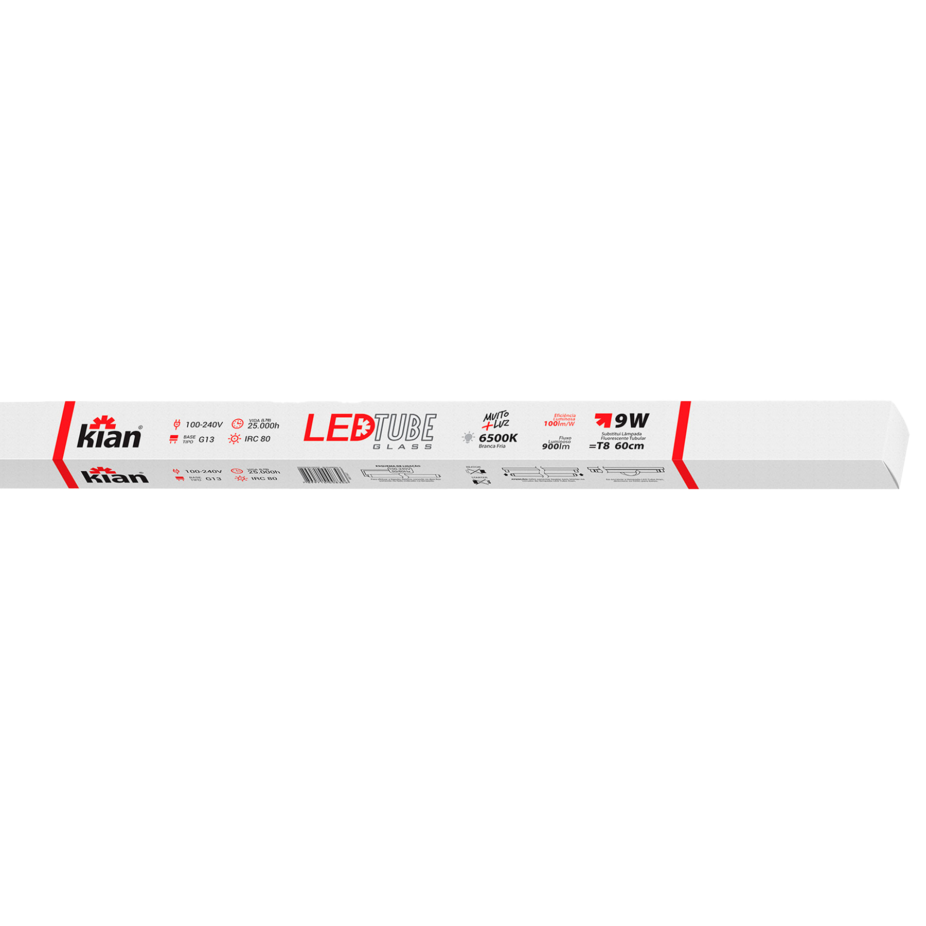LED Tube Glass - Kian Iluminação